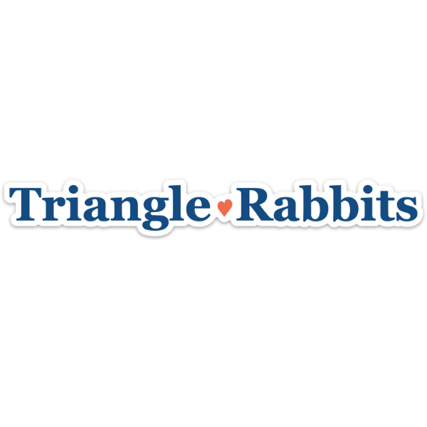Sticker - Triangle Rabbits Text Logo | Triangle Rabbits